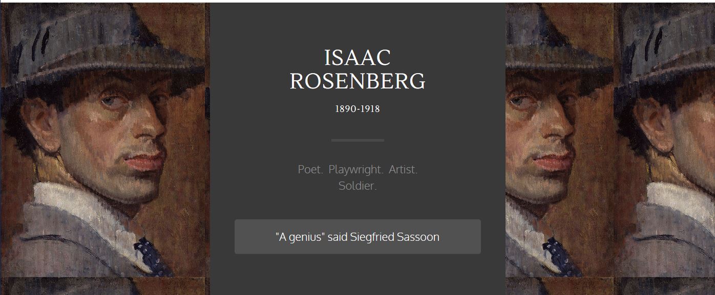 Recognizing WWI poet Isaac Rosenberg | Blogging Woolf